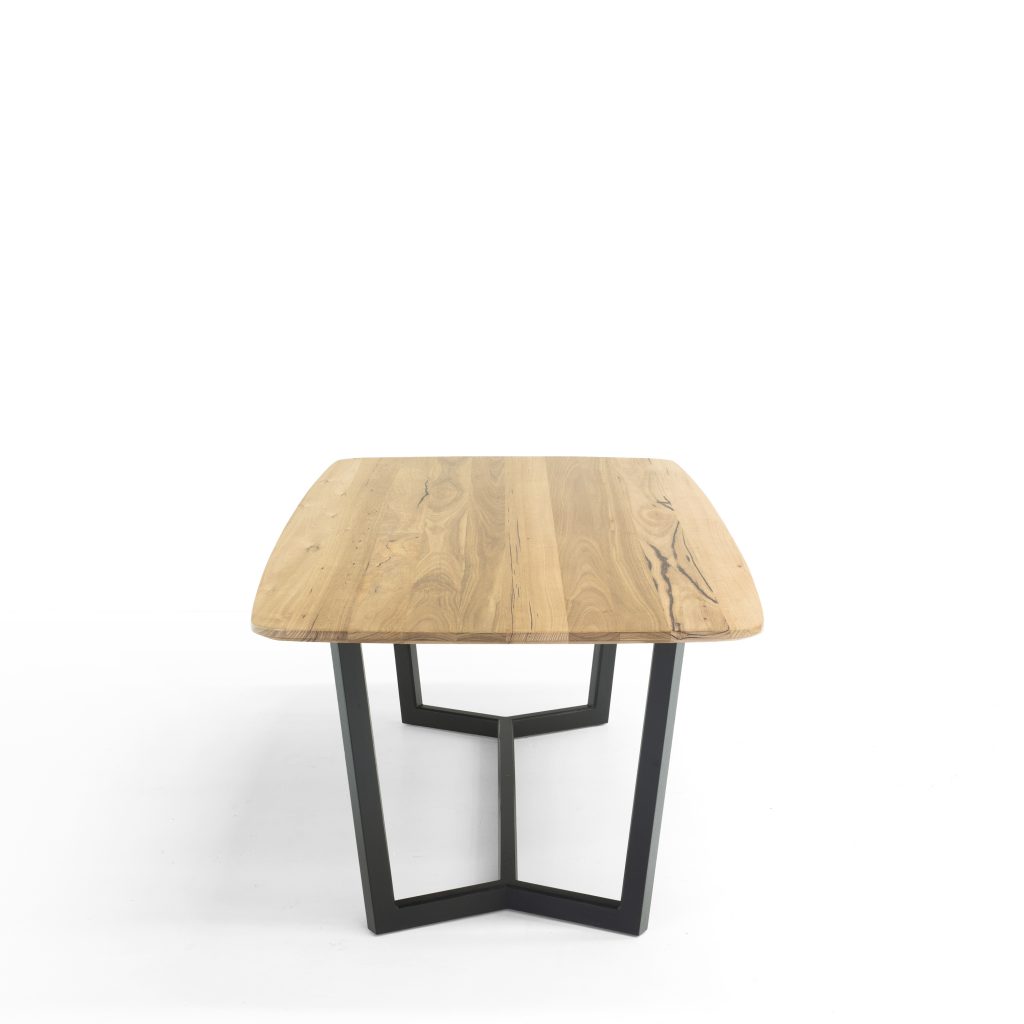 Concept D Shape Mountain Ash Dining Table