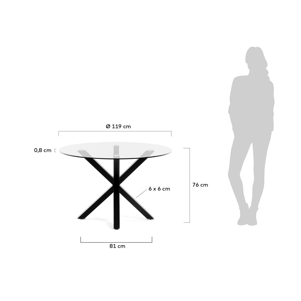 Arya Dining Table Clear Glass - Custom Made Solid Timber Furniture ...