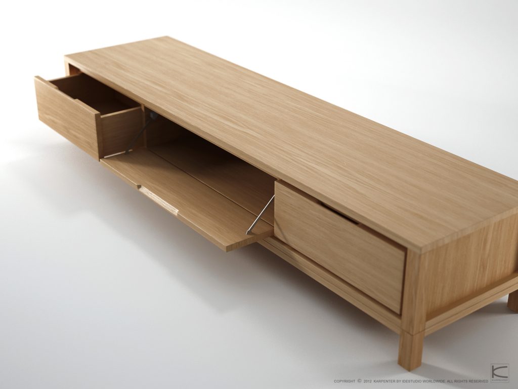 Solid TV Unit - Custom Made Solid Timber Furniture – Lifestyle