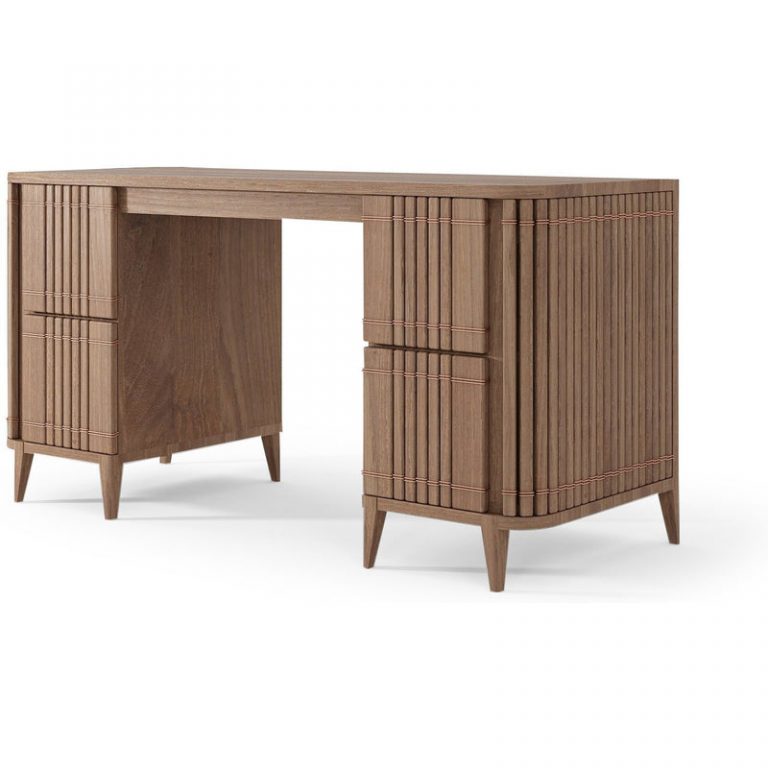 Benjamin Ripple Grand Desk - Custom Made Solid Timber Furniture – Lifestyle
