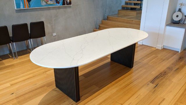 Custom Marble Dining Table - Custom Made Solid Timber Furniture – Lifestyle