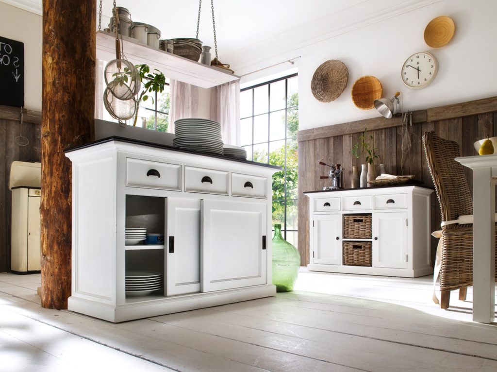 Halifax Hamptons Buffet with 2 Baskets - Custom Made Solid Timber ...